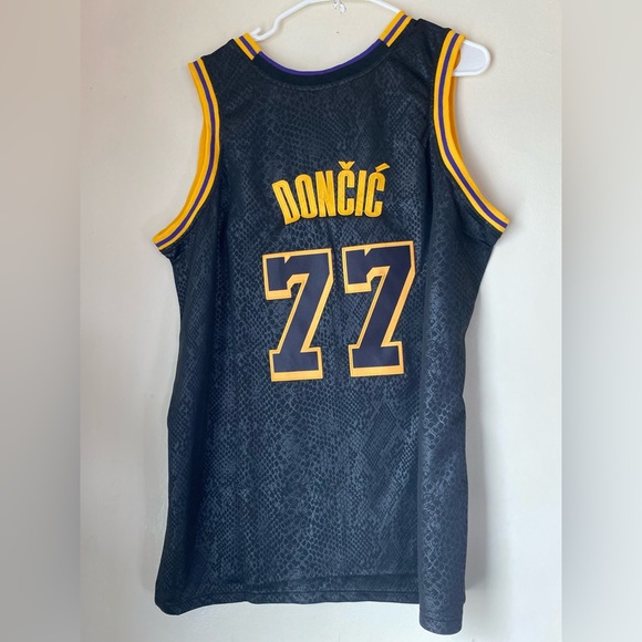 Shirts | Luka Doncic Embroidered Los Angeles Lakers Nba Basketball ...